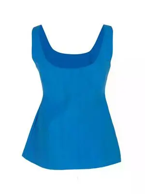 HIGH SPORT Sleeveless Square Neck Top - Blue