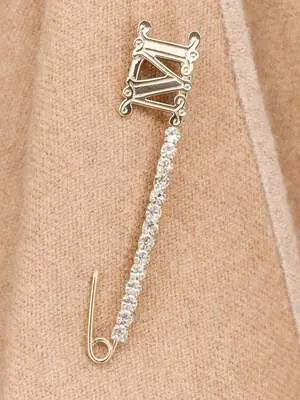 Max Mara All-over Logo Patterned Fringed Cape