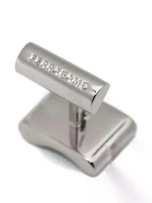 FERRAGAMO Logo-engraved Curved Cufflinks