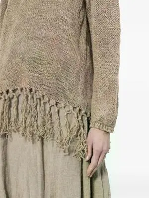 Comme Des Garçons Fringed Hem Sweater
