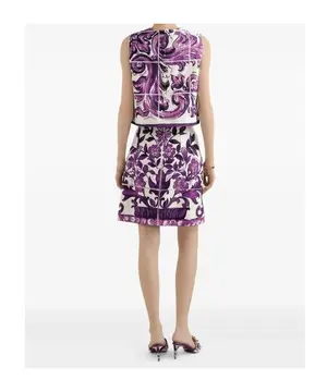Dolce & Gabbana Majolica Print Skirt