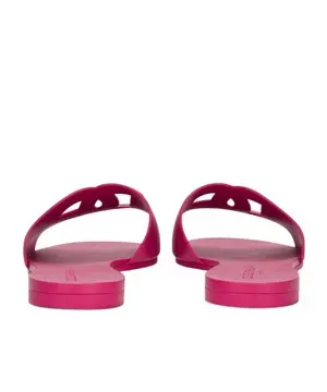 Dolce & Gabbana Logo Cut-out Open-toe Slides - Fuchsia