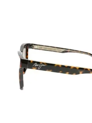 Maui Jim Tortoiseshell-effect Square-frame Sunglasses