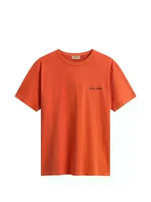Woolrich Garment-dyed Graphic-print T-shirt