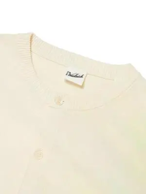 Woolrich Pique-knit Crew-neck Cardigan