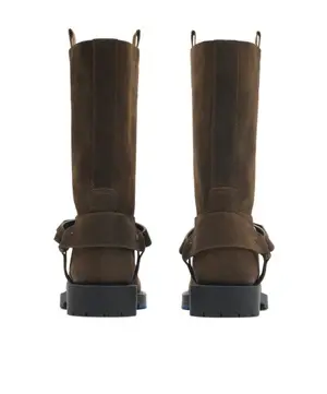 Burberry Soft Saddle Low Boots - Lake