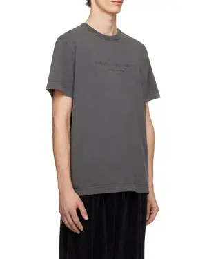 Alexander Wang Crewneck T-shirt With Embossed Logo