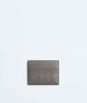 Bottega Veneta Intrecciato Credit Card Case - Midnight/basalt