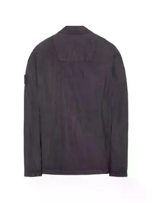 Stone Island Logo-patch Zip-up Overshirt
