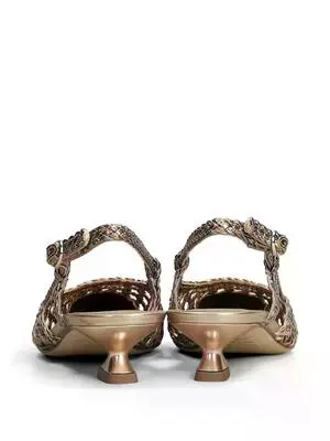 THE SELLER Woven Slingback Pumps