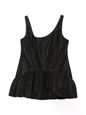 Simone Rocha Asymmetric Neck Ruffled Top