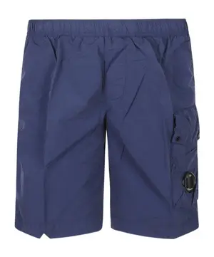 C.P. COMPANY Lens Detail Cargo Shorts - Blue