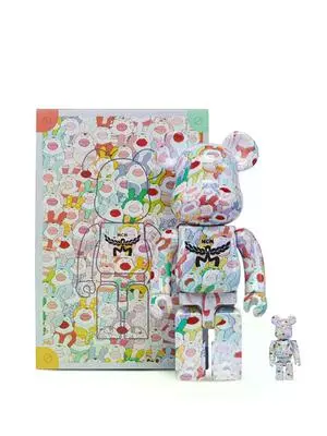 Mcm X Be@rbrick Graphic-print Figure Set