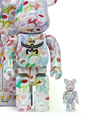 Mcm X Be@rbrick Graphic-print Figure Set