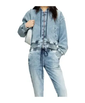 DIESEL® De-giri-crop Jogg Zipped Hoodie