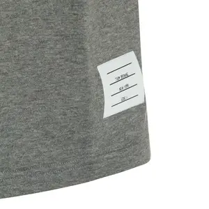 Thom Browne Striped Sleeve T-shirt - Light Gray