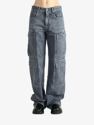 Rick Owens Denim Cargo Trousers