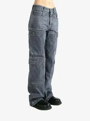 Rick Owens Denim Cargo Trousers