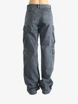 Rick Owens Denim Cargo Trousers