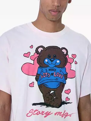 STORY MFG. Graphic Print Cotton T-shirt - Pink