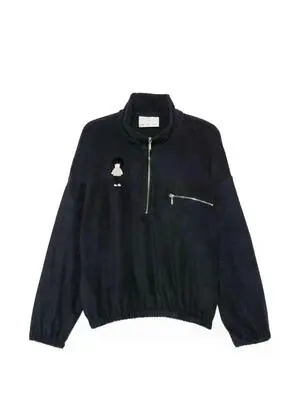 SONG FOR THE MUTE Character Patch Half-zip Sweatshirt