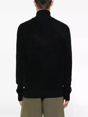 SONG FOR THE MUTE Floral Patch Zip-up Cardigan