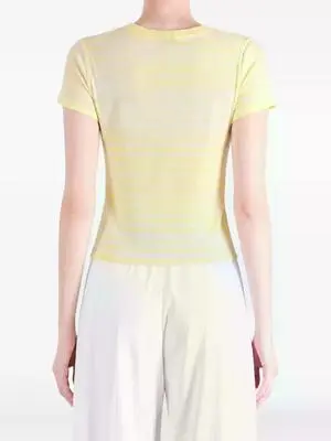 Auralee Striped Cotton T-shirt