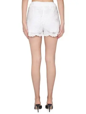 MSGM Elasticated Waistband Laced Shorts