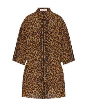 Valentino Garavani Animalier Crepe De Chine Shirt