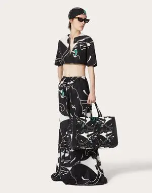 Valentino Garavani Leopard Print Poplin Blouse