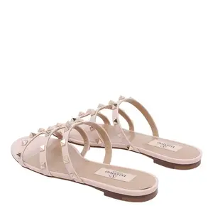 Valentino Garavani Studded Flat Sandals - Pink
