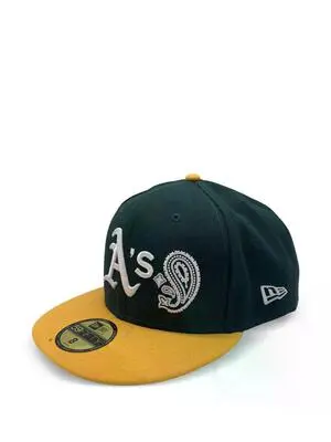 New Era Oakland Athletics Patchwork Paisley Fitted Cap - Green