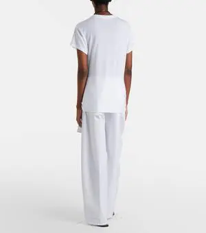TOTEME Cotton Poplin Wide-leg Pants With Drawstring Cuffs