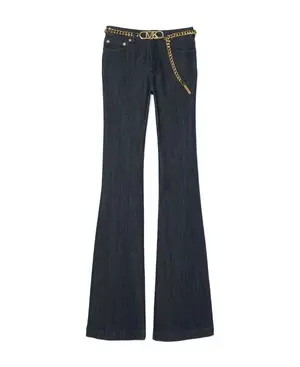Michael Kors Stretch Belted Flared Jeans