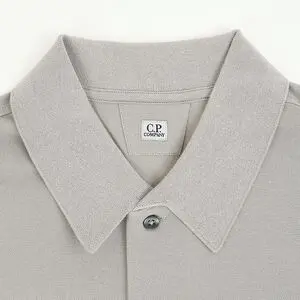C.P. COMPANY Logo-embroidered Polo Shirt - Gray