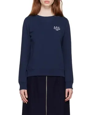 A.p.c. Logo Print Crewneck Sweater