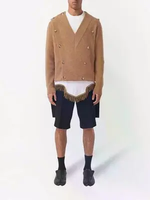 Burberry Double-breasted V-neck Sweater