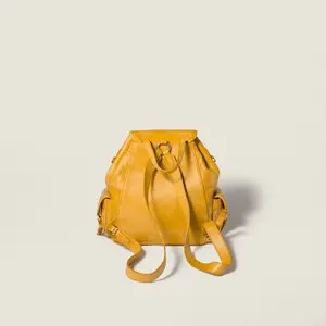 Miu Miu Leather Backpack - Yellow
