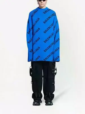 Balenciaga Allover Logo Jumper
