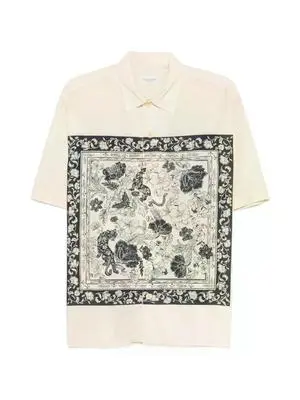 TINTORIA MATTEI 954 Floral-print Short-sleeve Shirt