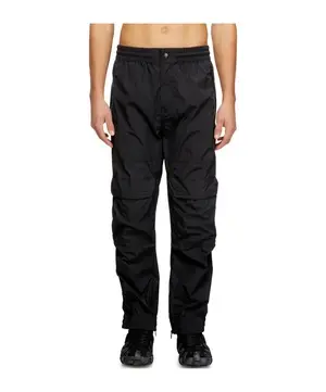DIESEL® Cargo Pants With Zip Pockets And Drawstring Waist
