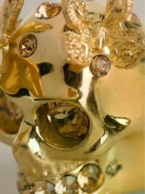 Alexander McQueen Skull And Butterfly Cocktail Ring