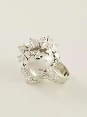 Alexander McQueen Ivy Skull Cocktail Ring