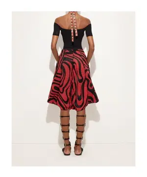 Emilio Pucci Marmo Jacquard Short-sleeved Top