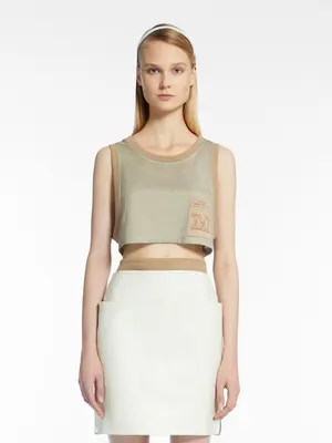 Max Mara Mesh Logo Vest