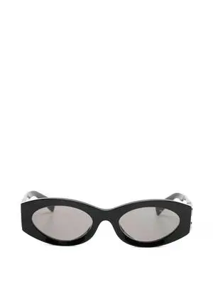 Miu Miu Logo Plaque Sunglasses - Black