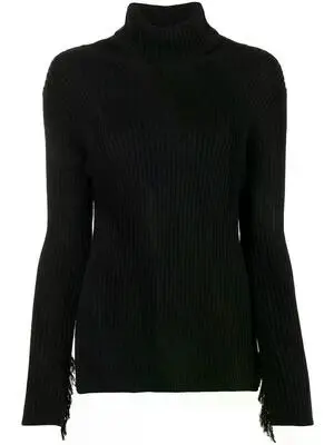 Y’s Ribbed Fringed Jumper