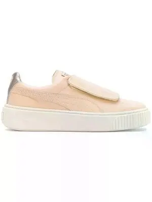 PUMA Basket Platform Big Strap Sneakers - Neutrals