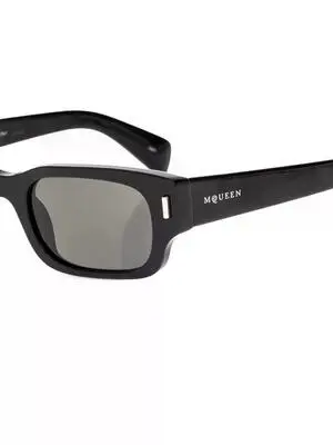 Alexander McQueen T-bar Rivet Panthos Sunglasses - Black