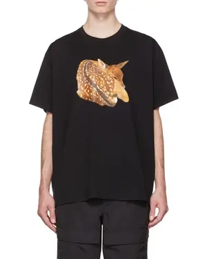 Burberry Printed Crewneck T-shirt - Black
